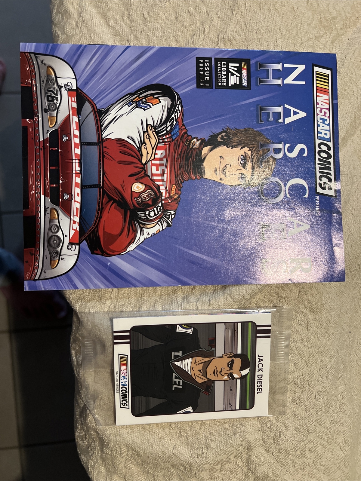 NASCAR Heroes Issue 1 Premier & Unopened Pack of NASCAR Comics Cards | eBay