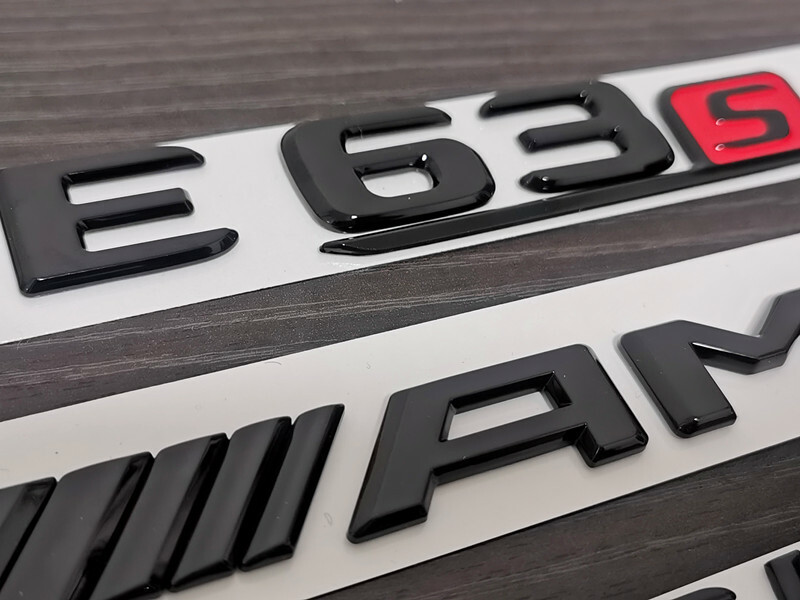 Gloss Black E63S AMG logo Trunk emblem badge For Mercedes-Benz E63 AMG ...