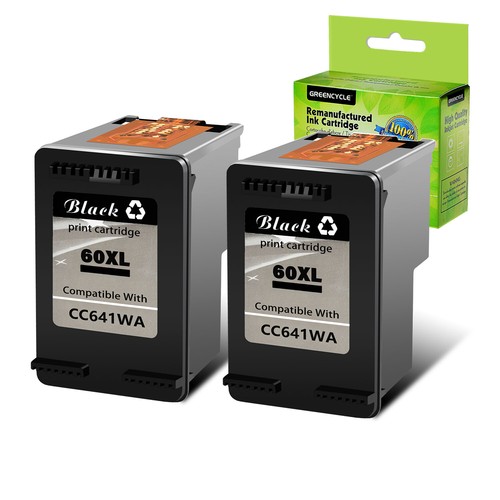 Compatible Ink Cartridge 2x Black HP 60XL 60XL Deskjet F4230 F4235 ...
