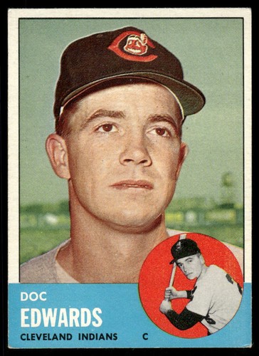 1963 Topps #296 Doc Edwards Cleveland Indians | eBay