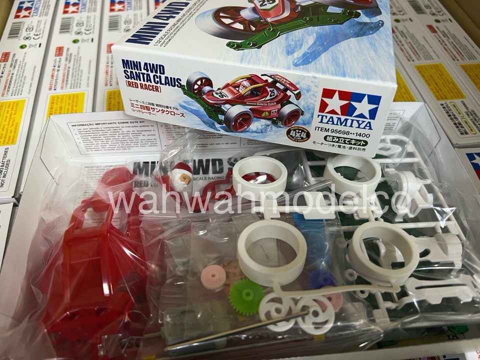 Tamiya 95698 1/32 Mini 4WD Car Kit Jr Santa Claus Red Racer Christmas ...