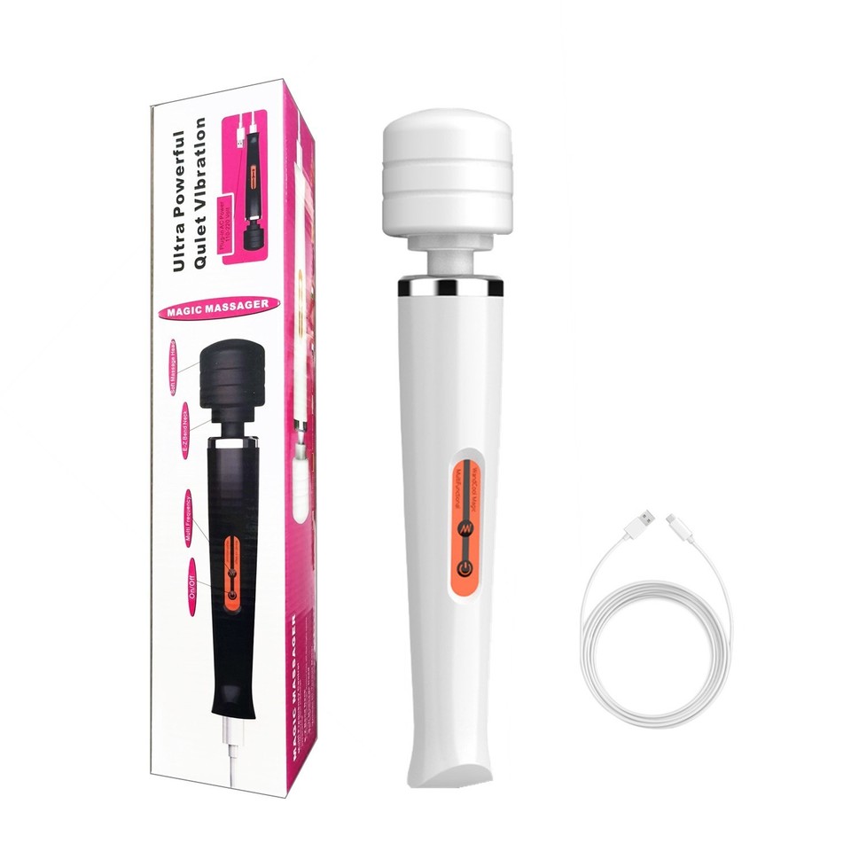 Wand Vibrating Massage Magic Full Body Therapy Motor 20 Speed Handheld ...