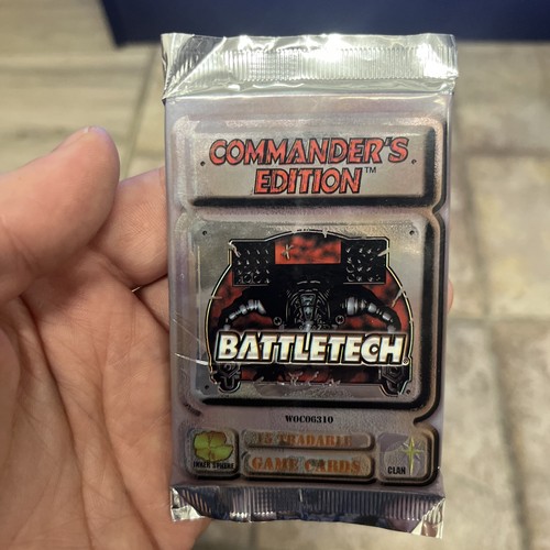 ULTRA RARE FACTORY SEALED BATTLETECH COMMANDER’S EDITION BOOSTER PACK ...