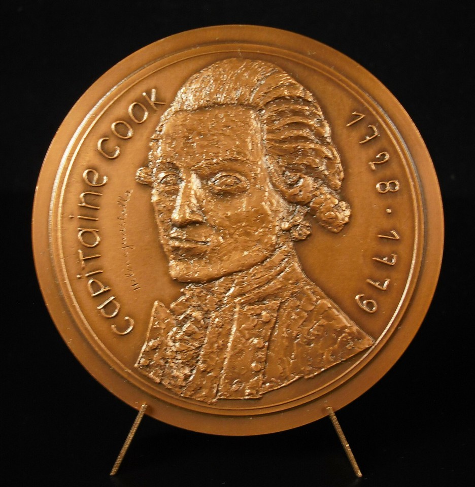 Medal Captain James Cook Explorer Cartographer Water Duty in Antarctica ...