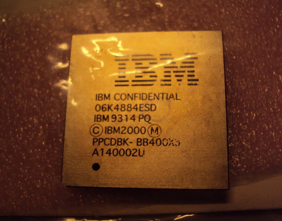 IBM PowerPC Pre Production ENG. Sample for the GameCube marked IBM ...
