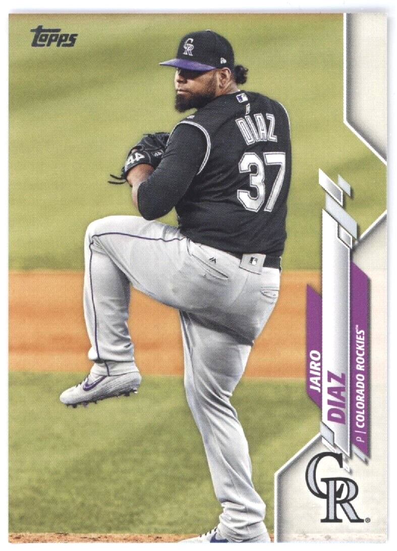 Jairo Diaz 2020 Topps Update Series Advanced Stat Parallel 194/300 ...