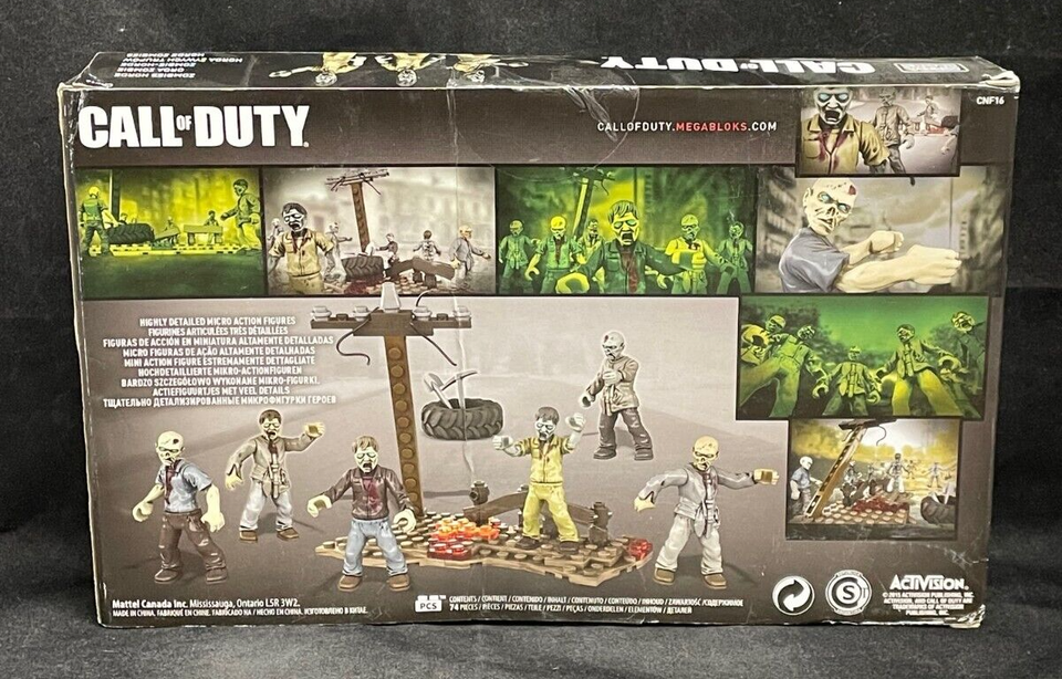 Call of Duty MEGA BLOKS Zombie Horde CNF16 Collector Construction Set ...