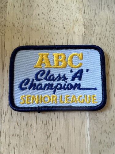 Vintage ABC class “A” Senior League Bowling 🎳 Champion Patch | eBay