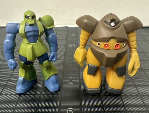 Gundam MSM-03 Gog Soft & MS-05 Zaku Vinyl Mech Figures 4” Loose Bundle ...