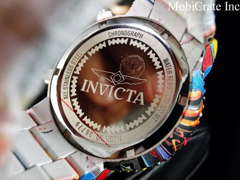 Invicta Men's 52mm Pro Diver Chronograph GRAFFITI Aqua-Plated Watch ...