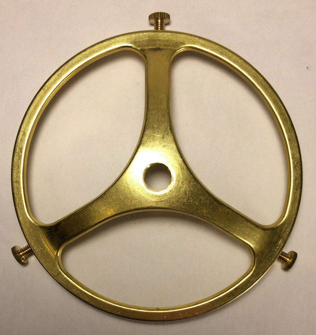 New 4" Fitter Cast Brass Glass Lamp Shade Holder, Unfinished Brass # ...