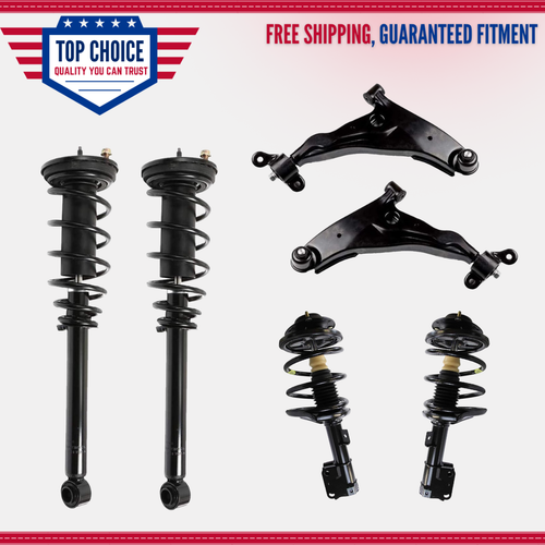 Front + Rear Struts Lower Control Arms Kit for 2001 - 2005 Mitsubishi ...
