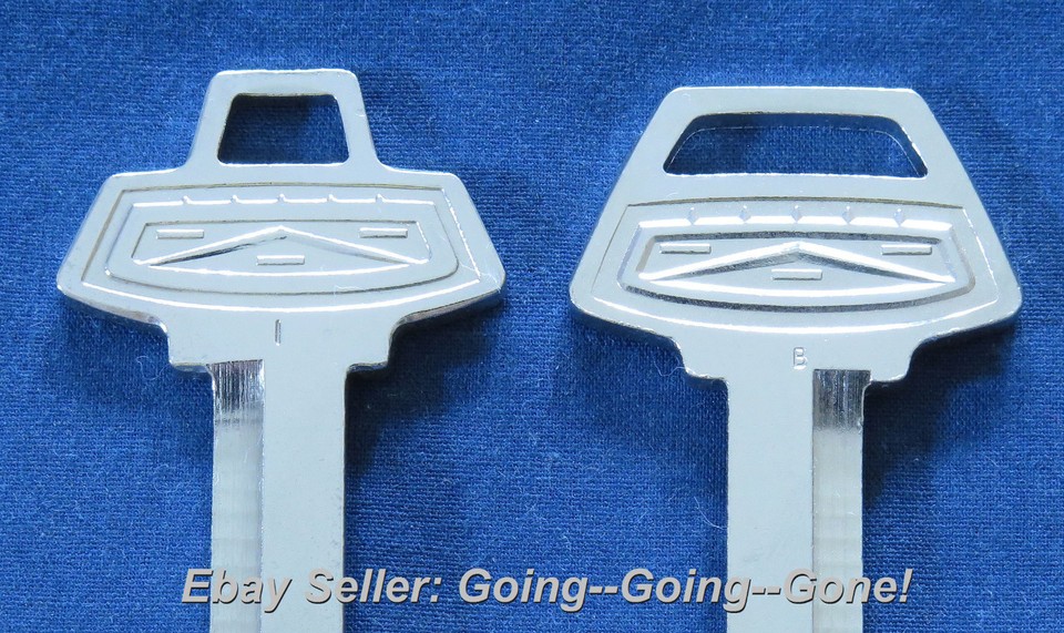 SET ORIGINAL OEM FORD GALAXIE KEY BLANKS IGNITION & TRUNK 1966-1993 H51 ...