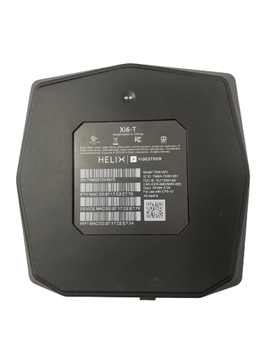 Helix Videotron Xi6-T 4K Cable Streaming Box HDMI Model TX061AEI BOX ...