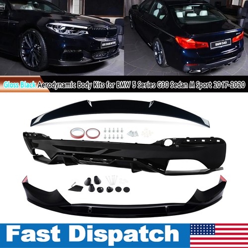 Glossy Black Aerodynamic Body Kits For BMW G30 530i 535i M Tech MP ...
