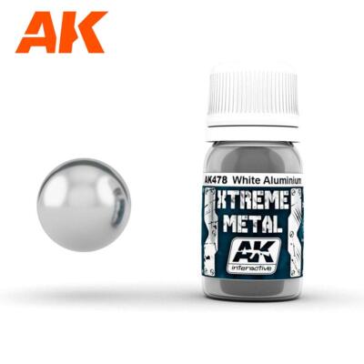 AK Interactive AK478 Xtreme Metal White Aluminum 30ml - US | eBay