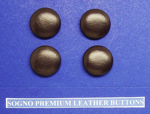 4 USA MADE REPLACEMENT BUTTONS FOR VINTAGE OUTFITS 21MM, DARK CHOCOLATE ...