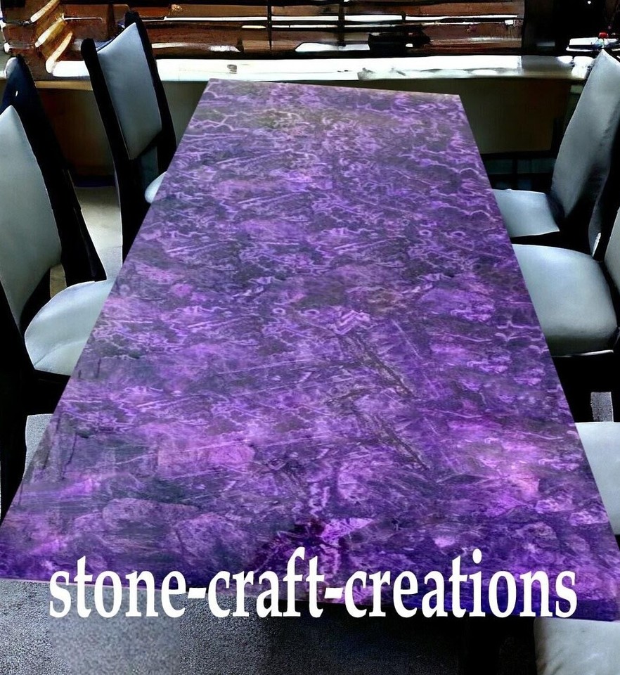 Amethyst Dining Table Top Stone Kitchen & Bar Counter Top Table Slab ...