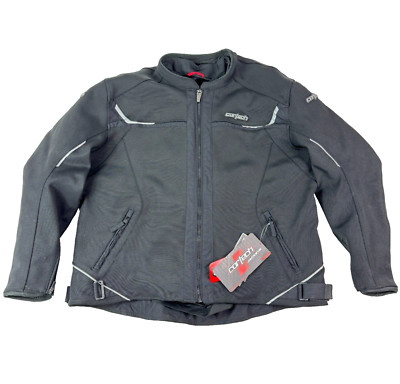 Cortech Men's Motorcycle Fusion Jacket Black 4XL | CE Level 1 ...