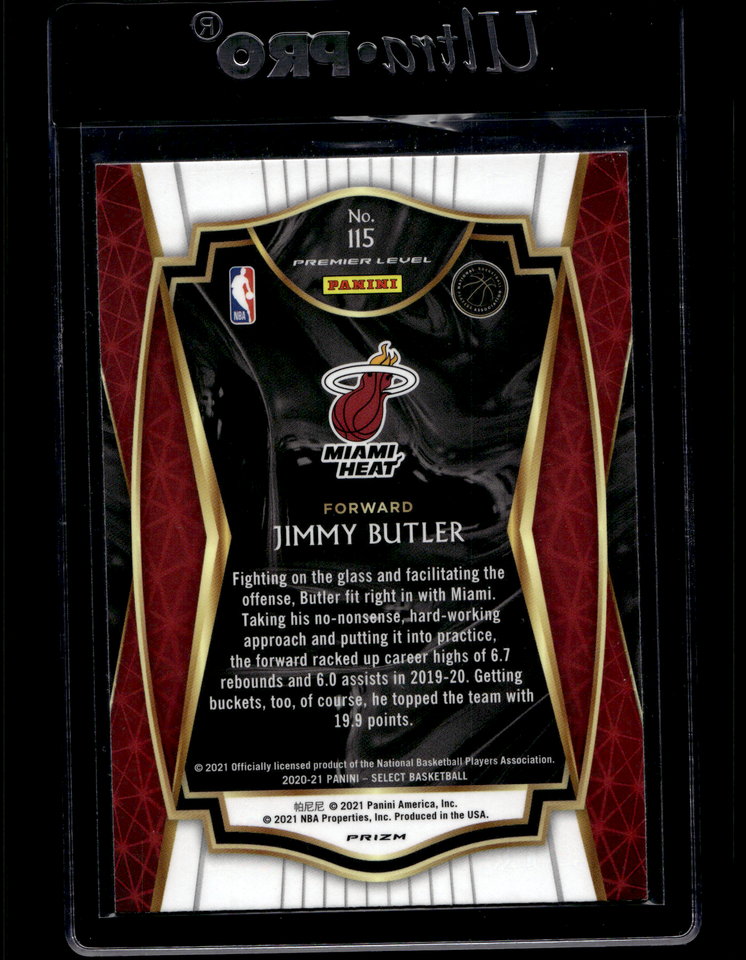 2020 Panini Select Red White Orange Shimmer #115 Jimmy Butler | eBay