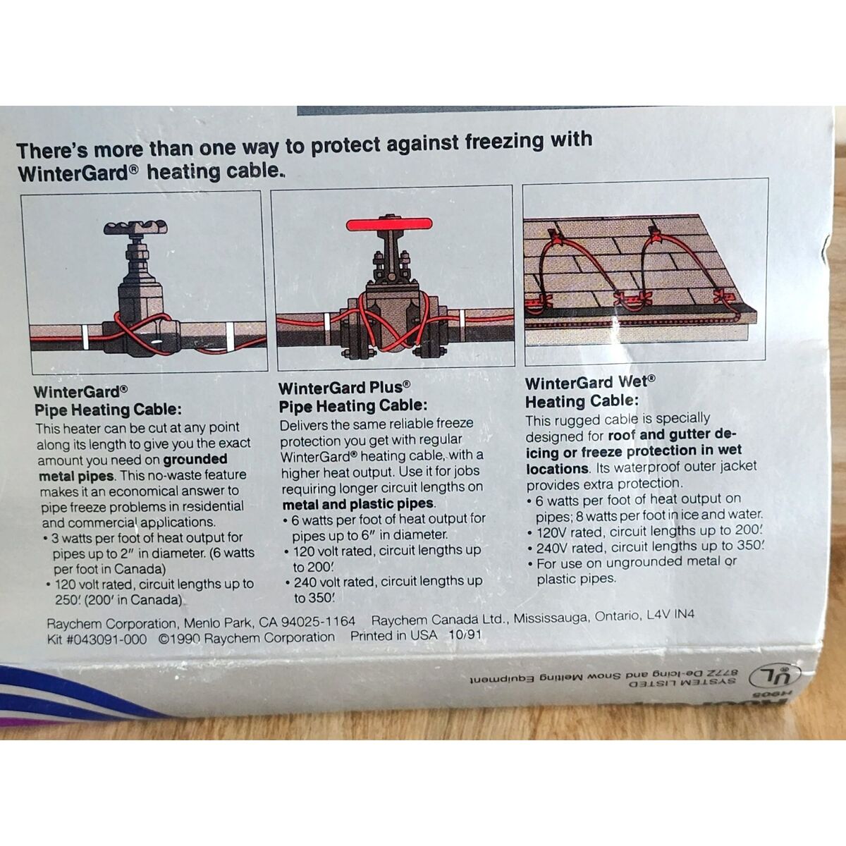 H612 Raychem Heat Cable