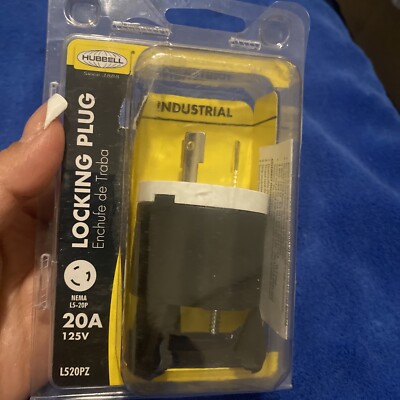 Hubbell L520PZ Twist-Lock Watertight Safety Shroud 20A 125V NEMA L5-20P ...
