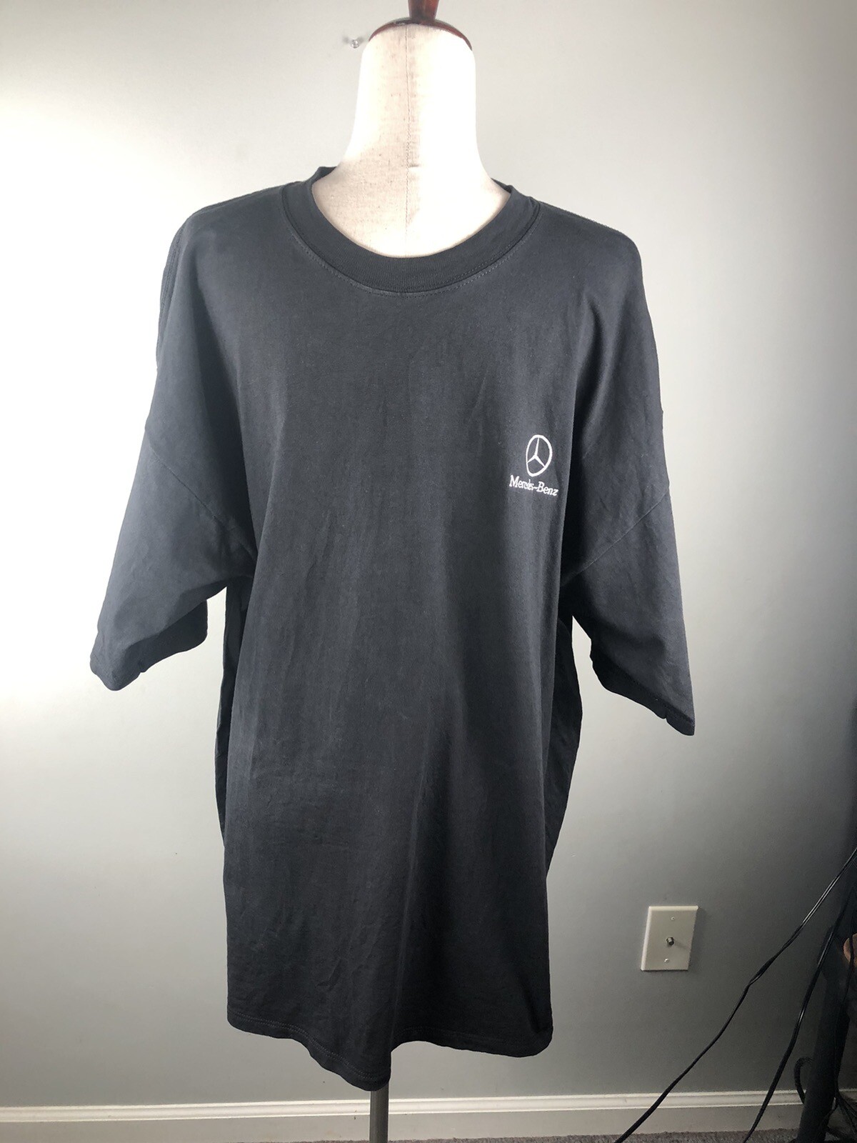 Mercedes Benz Men’s Logo Emblem Black T-shirt Sz XXL … - Gem