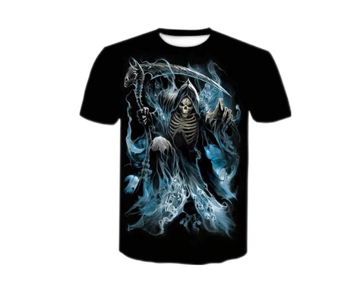 Blue Reaper Men's Tshirt. Jersey fabric polyester, spandex full color ...