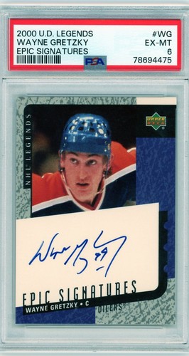 2000 Upper Deck Epic Signatures Auto PSA 6 Wayne Gretzky | eBay