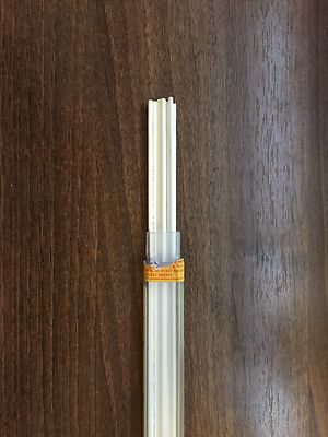 5 X EUTECTIC CASTOLIN FLUX COATED SILVER SOLDER ROD 2.0MM 500MM 40% ...