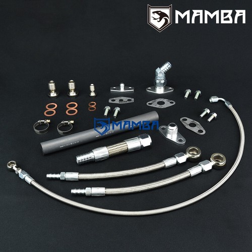 Fits TOYOTA 1JZ-GTE 2JZ-GTE turbo Oil & Water Line GT3788R GT4088R ...