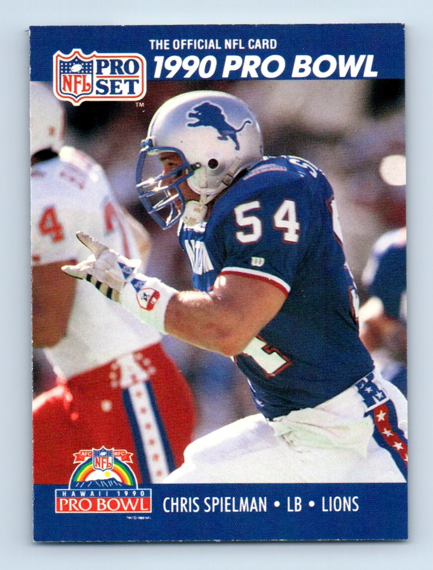 1990 Pro Set Chris Spielman Detroit Lions #419 | eBay