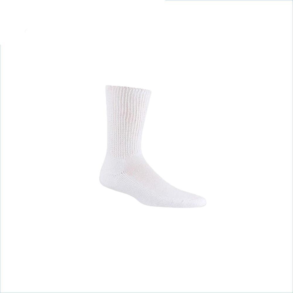 Diabetic Sensi Foot Crew Sock White 6-Pack | eBay