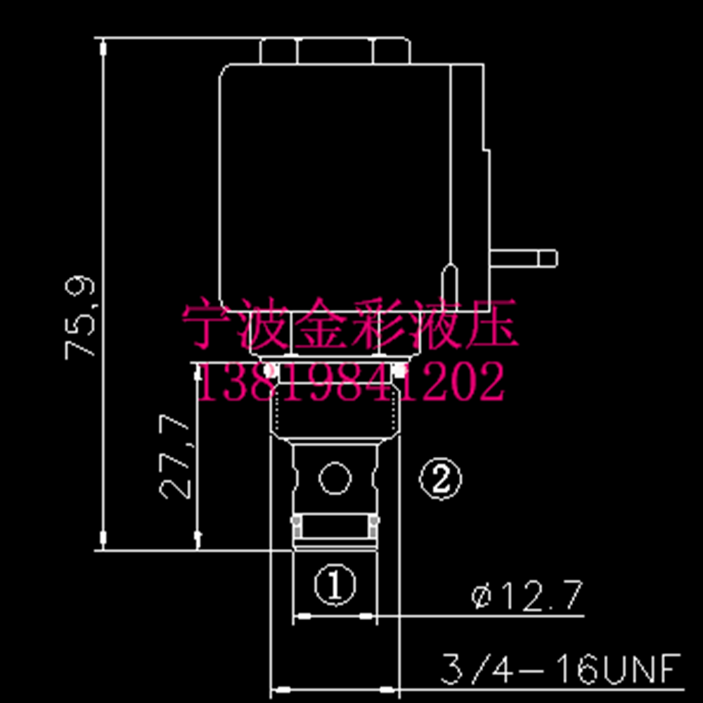 1pcs LSV2-08-2NCP two normally closed pressure relief solenoid ...