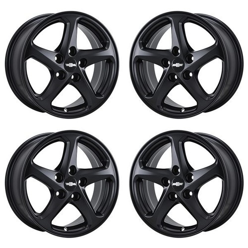 16" CHEVROLET MALIBU SATIN BLACK WHEELS RIMS FACTORY OEM 5714 2016-2019 ...