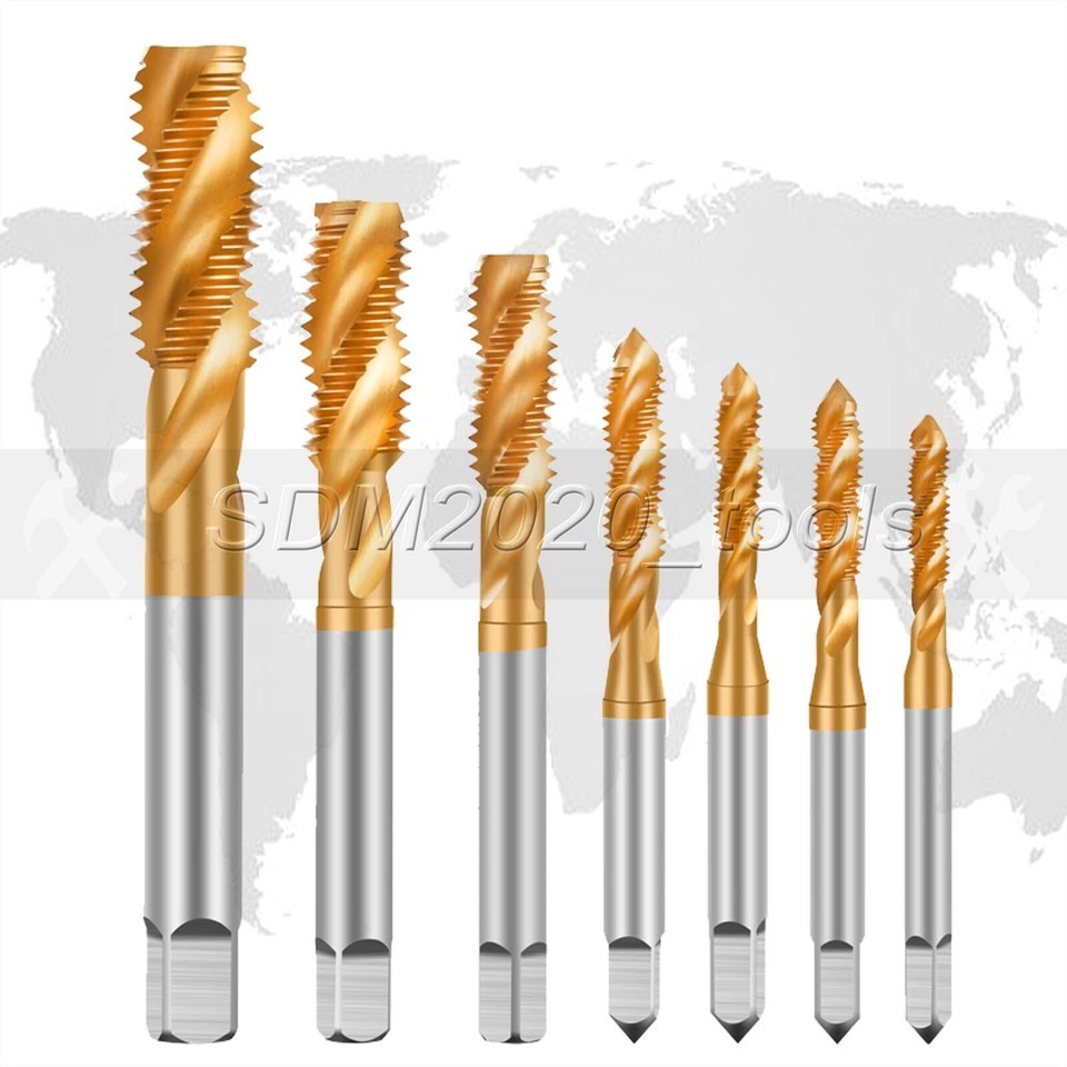 1/2-13UNC right-hand Machine TiN Ti plated tap Threading Tools 1/2in-13 ...