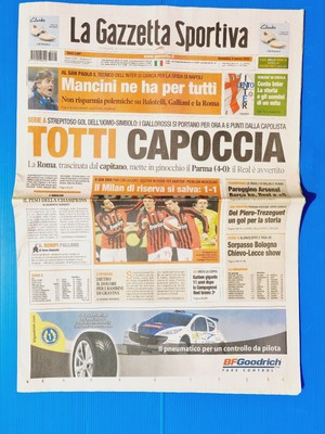 Gazzetta Dello Sport March 2 2008 Milan-Inter-Mancini-Seedorf-Arsenal ...