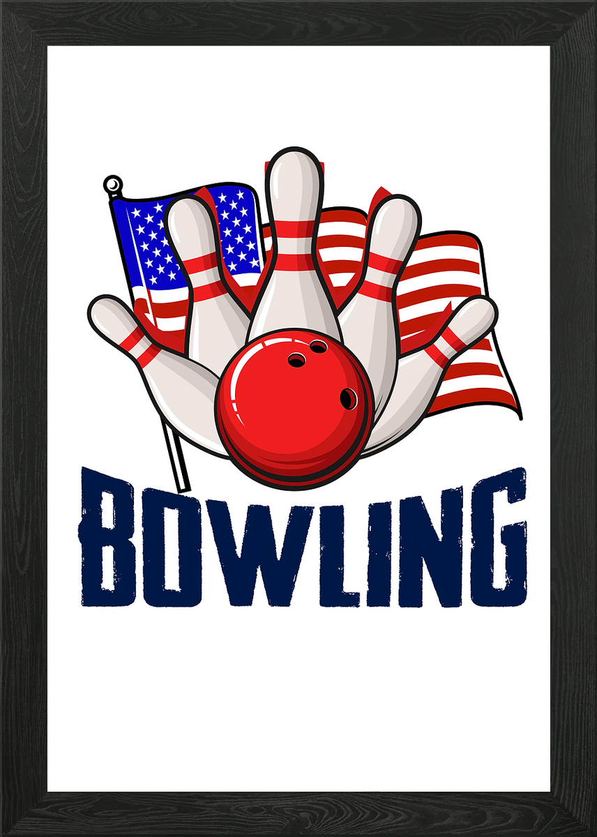 Bowling Framed Wall Art Poster Canvas Print Picture | eBay UK