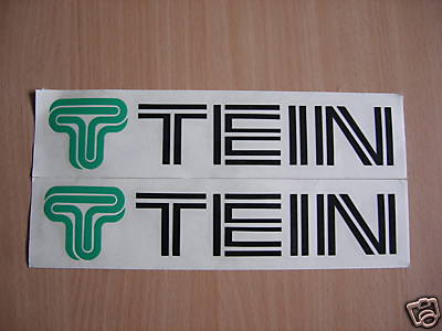 Tein sticker / decal green and black pair | eBay