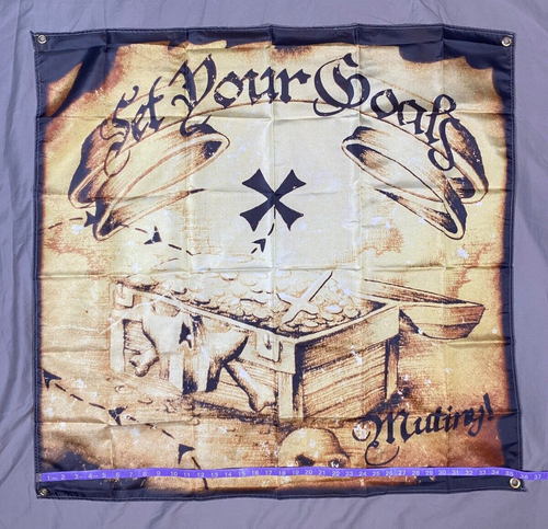 Set Your Goals Mutiny Flag Official Banner 10th Anniversary Tour 2016 ...