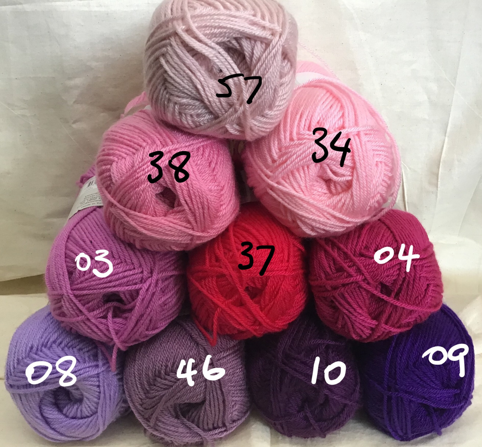 Fiddlesticks Superb 8- 8ply acrylic quality knitting and crochet yarn ...