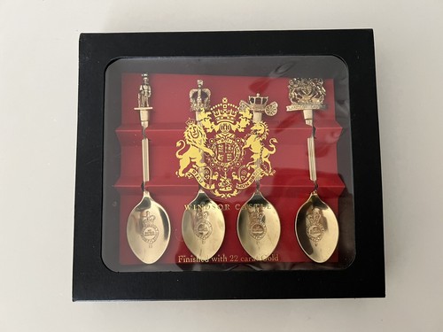 NEW Unopened Windsor Castle Collectible Spoons - Finished With 22 Carot ...