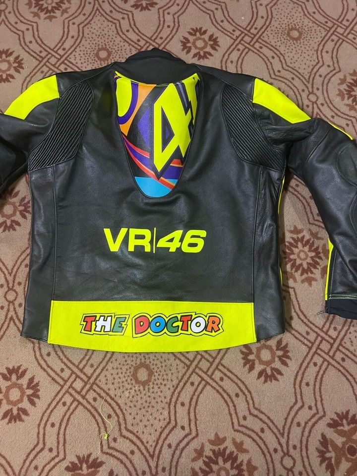 VR46 Valentino Rossi Motorcycle Racing Leather Jacket Men’s Biker Moto ...