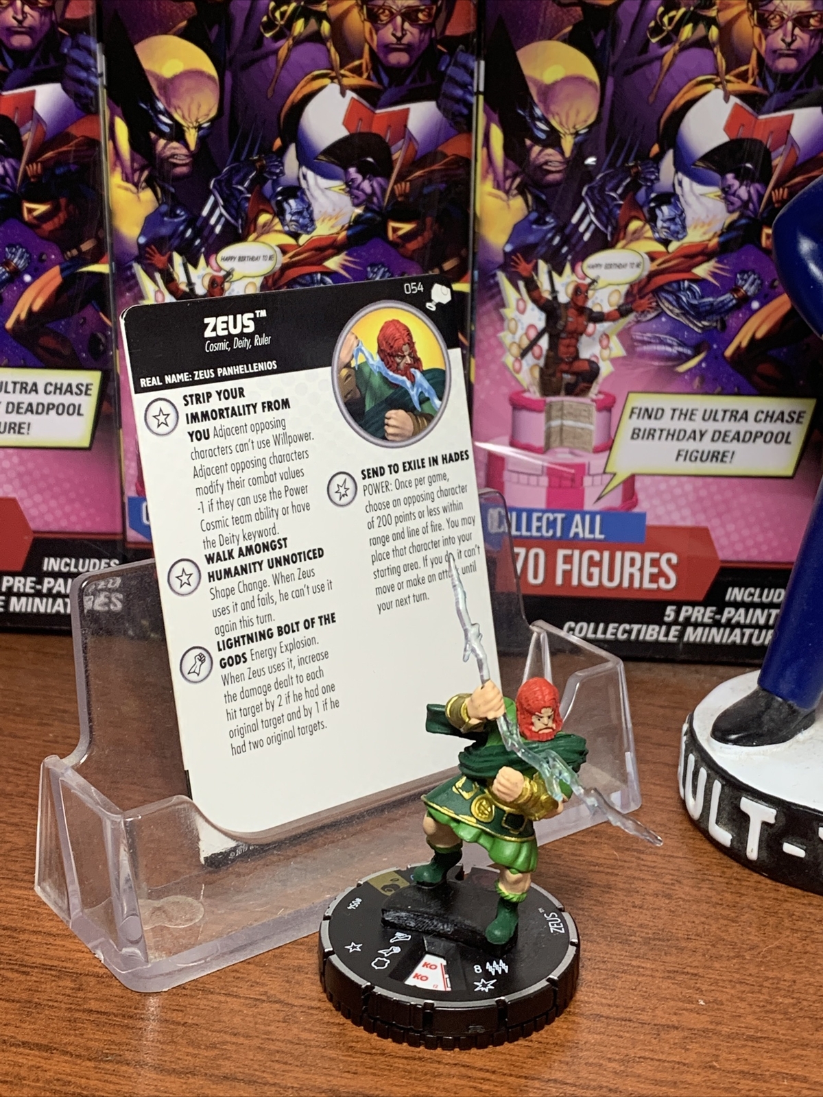 Heroclix The Mighty Thor set Zeus 054 Super Rare figure with card | eBay