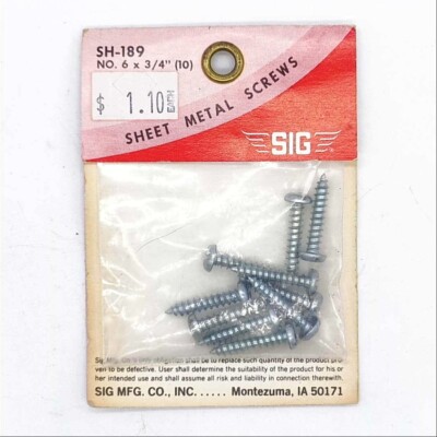 SIG SH-189 Sheet Metal Screws | eBay