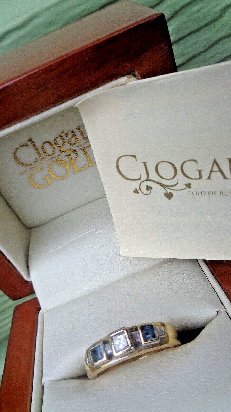 Clogau Welsh 18ct Yellow & Rose Gold Sapphire & Diamo… - Gem
