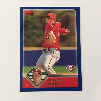 2003 Topps #620 Brett Myers Philadelphia Phillies | eBay