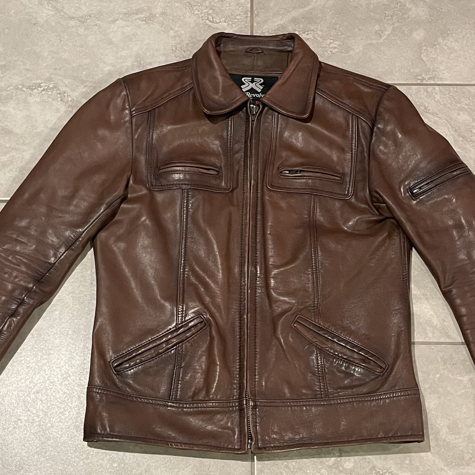 Soul Revolver Lynch Italian Leather Jacket Medium - Gem