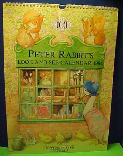 Peter Rabbit Beatrix Potter VINTAGE 1994 CALENDAR | eBay