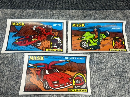 Vintage Kenner Mask Toys Kiks Cereal Premium Sticker Decals RARE 85 ...